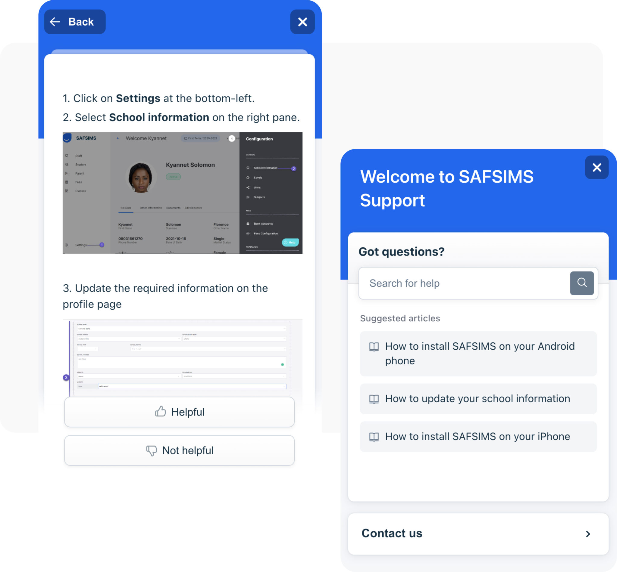 Online School Academic Manager, Report Card Builder, & Fee Management System | SAFSIMS